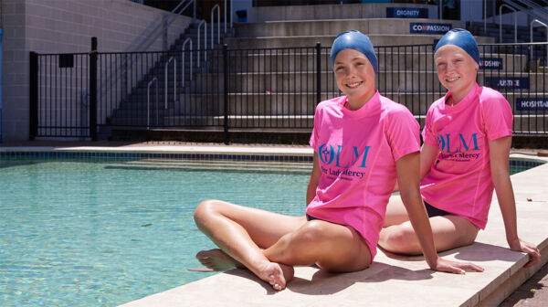 Pool girls for Wellbeing | Our Lady of Mercy Catholic College Burraneer